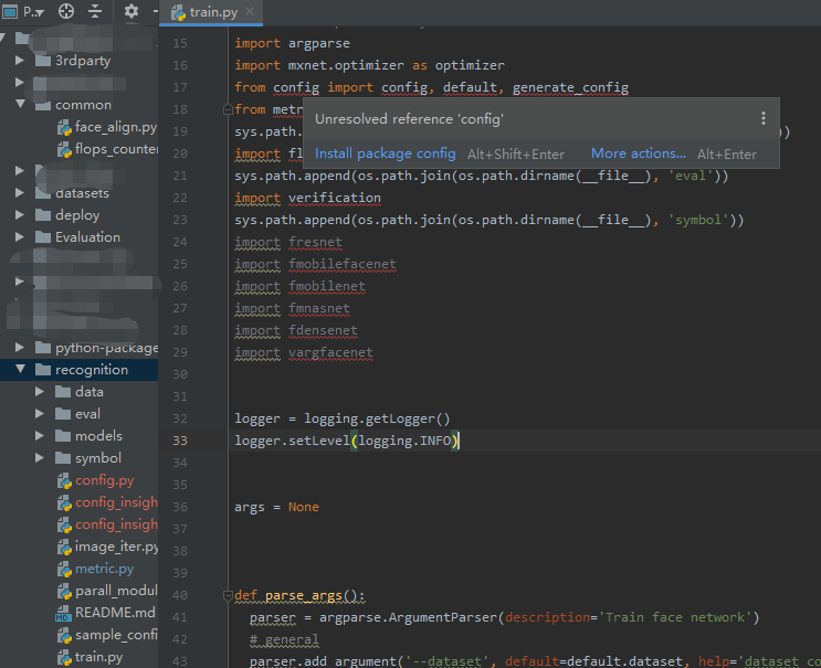 pycharm中Mark Directory as 成 sources root (同文件夹下from ..import提示找不到)_mark directory as sources ...