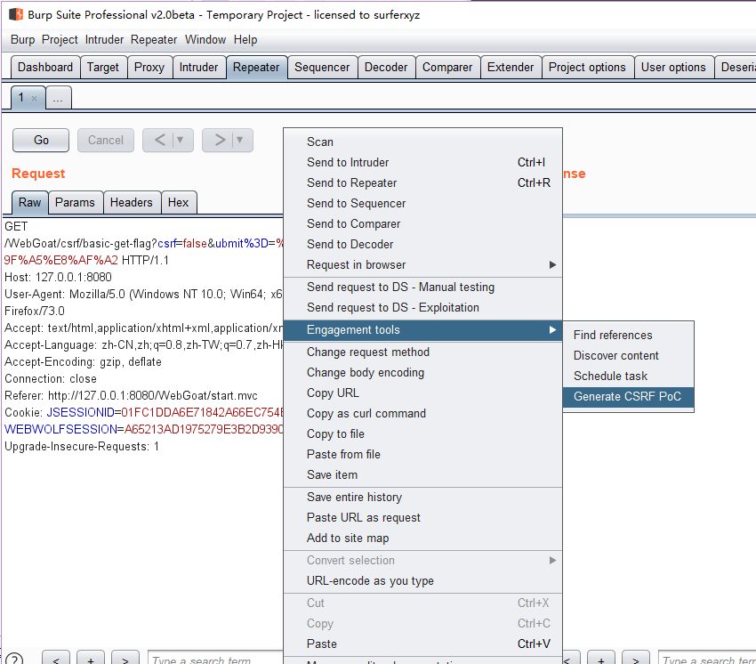 WebGoat8 M17 CSRF 题解_webgoat8 csrf_Evixenon的博客-CSDN博客
