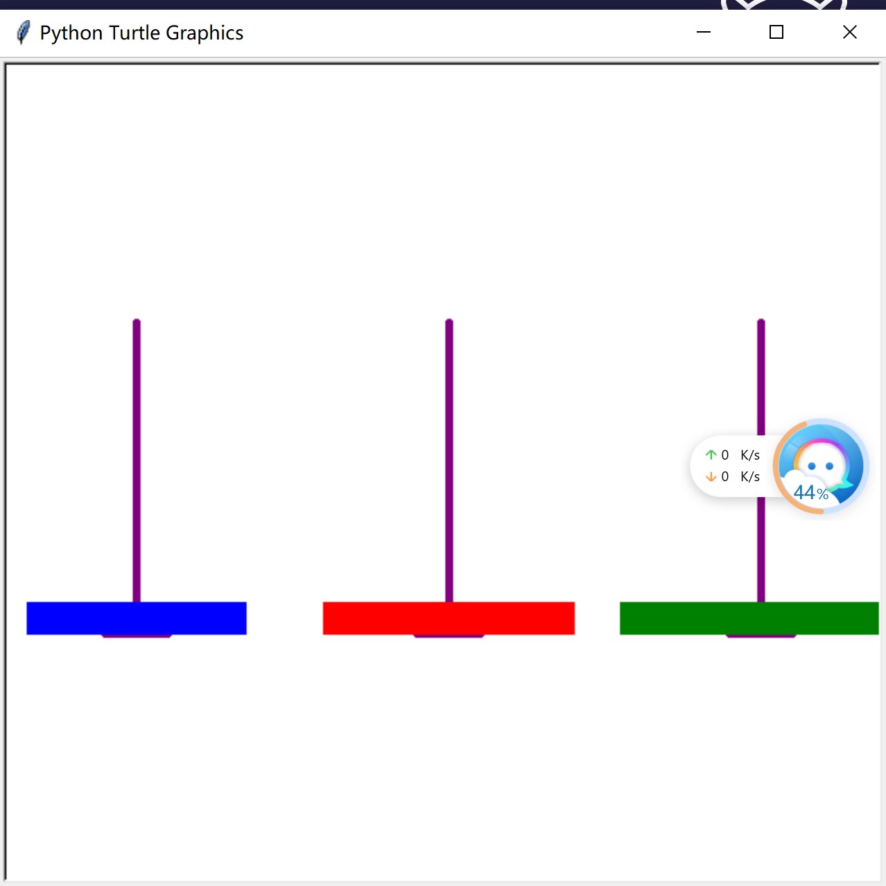 经典算法：汉诺塔问题_如图所示,小明想要将中间柱子的三个盘子转移到右侧的柱子,规则是每次只能挪动一个-CSDN博客