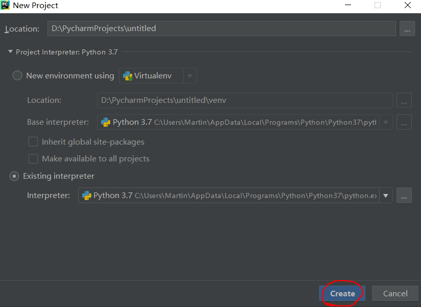 Python基础 PyCharm如何新建项目_pycharm new project-CSDN博客