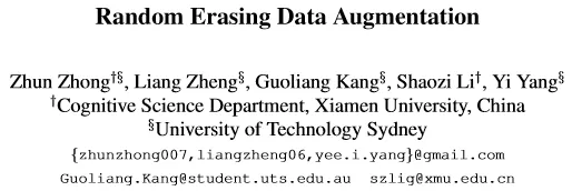 Random Erasing&Cutout——两种相似的数据增强方式_概率p 擦除面积比率的下界 矩形长宽比-CSDN博客