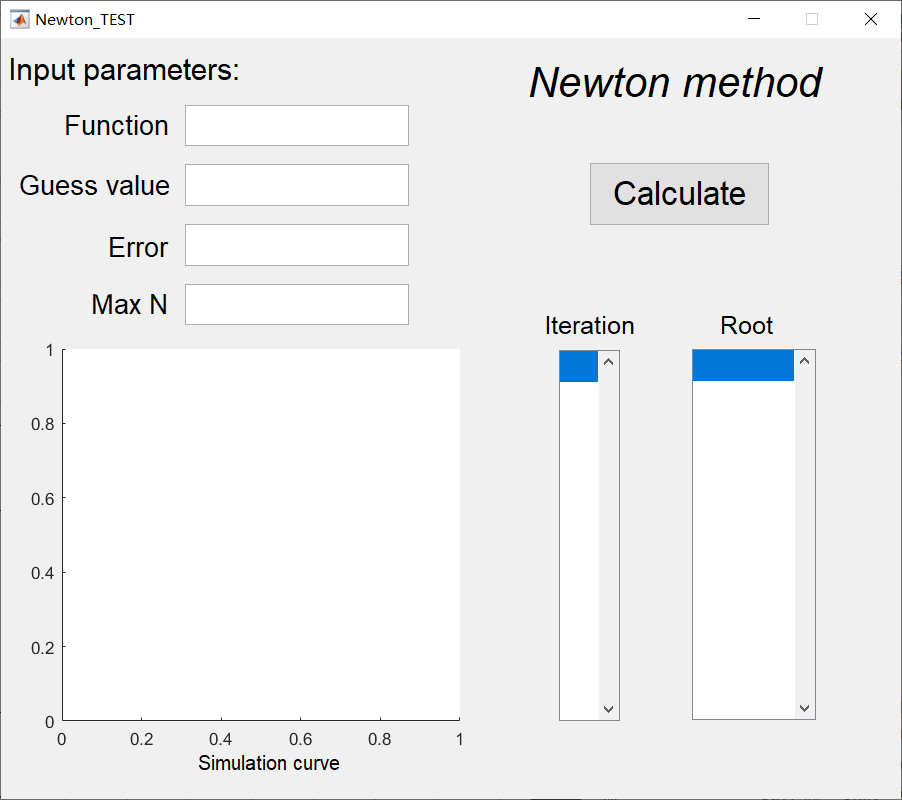 Matlab牛顿迭代法求方程的根（GUI）_迭代法求方程的根matlab-CSDN博客