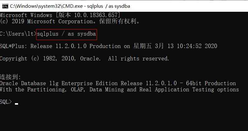 windows通过cmd命令行窗口免密码连接登录Oracle打开关闭重启Oracle数据库实例_windows cmd 无密码连接oracle-CSDN博客