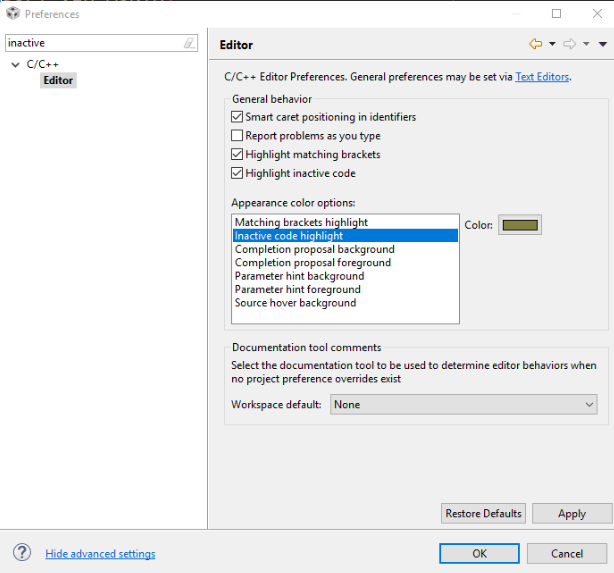 CCS中不编译的代码进行颜色加深/更换颜色_ccs12文字颜色-CSDN博客