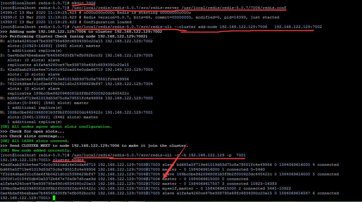 Linux下Redis 5.0.7集群搭建_redis5.0.7 集群安装-CSDN博客