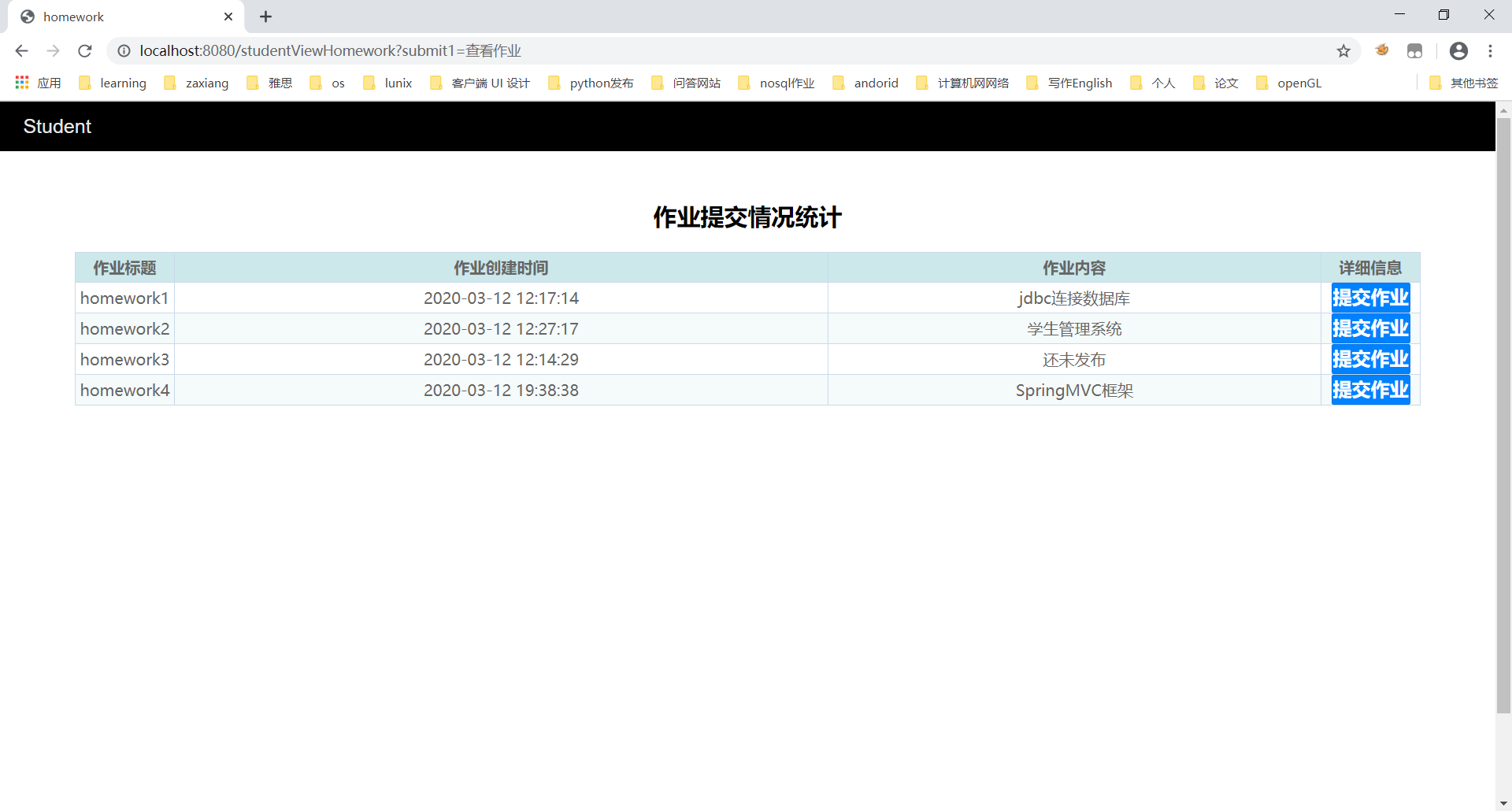 基于Mysql+Servlet+JSP的作业管理系统_使用jsp+servel实现工作笔记编辑器,mysql5.5为后台数据库,具体要求如下:访问所有-CSDN博客