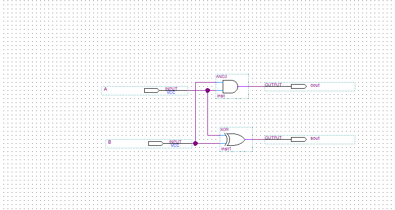 QuartusII13.1 原理图编辑与仿真(半加器为例）_quartus2半加器测试方法与步骤详解-CSDN博客