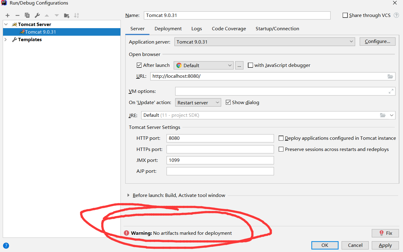 IntelliJ IDEA配置Tomcat常出现的错误_idea tomcat 连不上 jmx port-CSDN博客