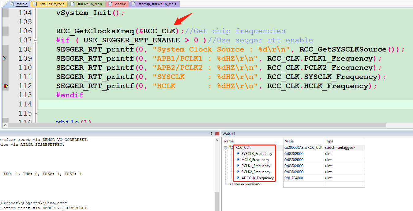 获取STM32系列APB1/APB2/HCLK/SYSCLK系统时钟频率使用J-Link-RTT打印_引脚获取总线时钟频率-CSDN博客