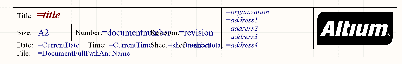制作属于你自己的AD原理图Title Block_ad怎么改title-CSDN博客
