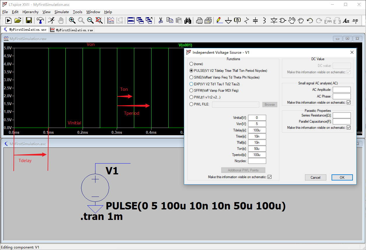 LTspice基础教程-007.voltage电压源基本设置_ltspice 脉冲电压源-CSDN博客