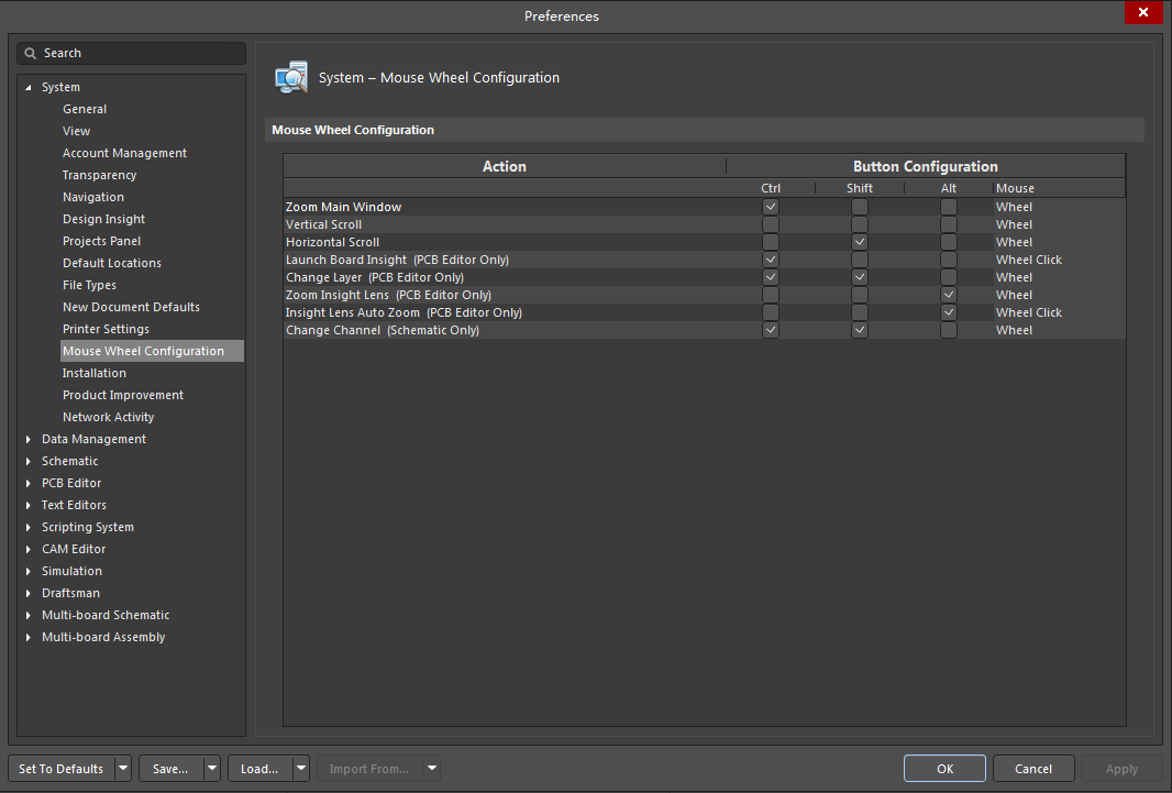 Altium Designer 18中的System–Mouse Wheel Configuration-CSDN博客