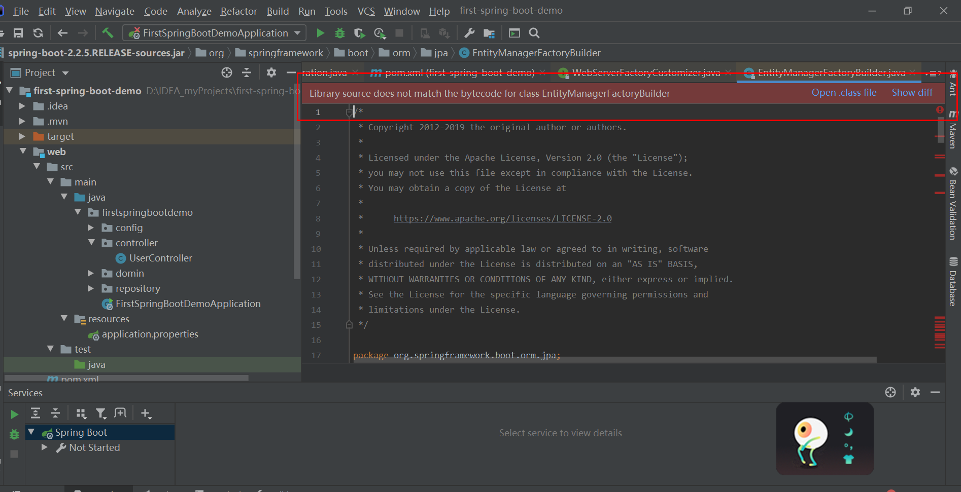 IDEA查看源码时，无注释，出现的是反编译后的.class文件_idea打开文件后有一个反编译-CSDN博客