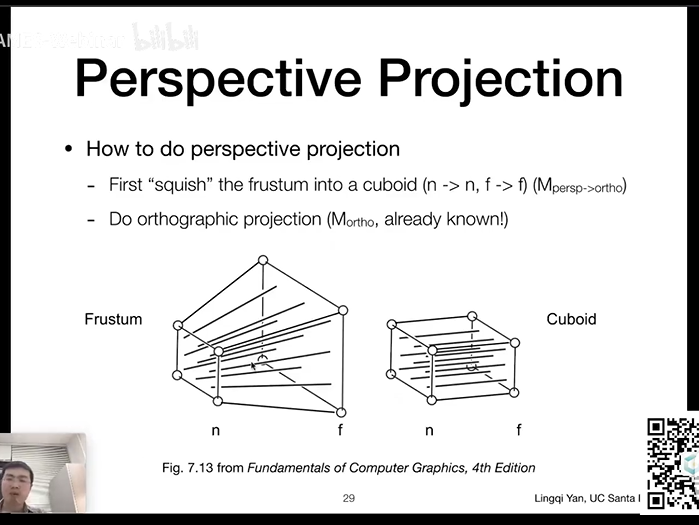 关于Perspective Projection 中间点Z值变化的思考_perspective projection lamda=z-CSDN博客
