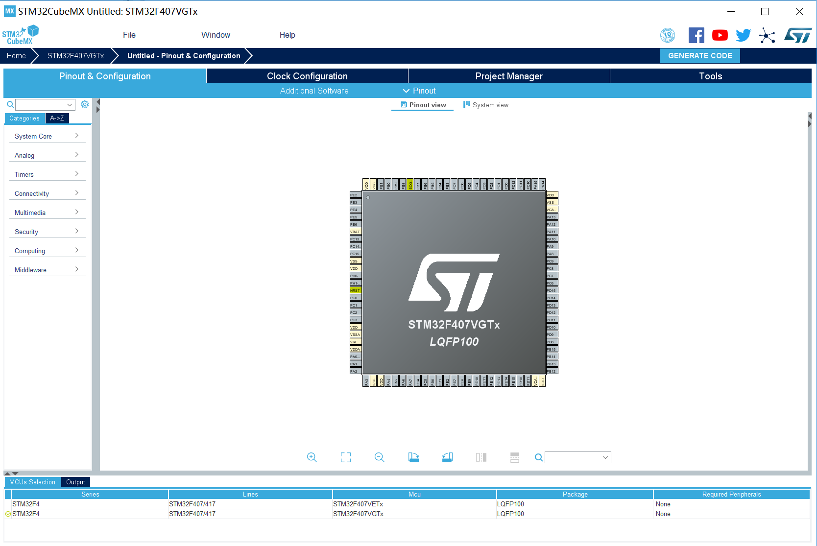 STM32CubeMX Tutorial: From pinout to project C code generation using an MCU of the STM32F4 ...