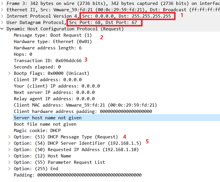 Wireshark协议分析之DHCP_dhcpv6 包结构-CSDN博客