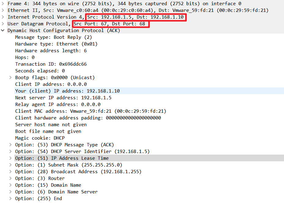 Wireshark协议分析之DHCP_dhcpv6 包结构-CSDN博客