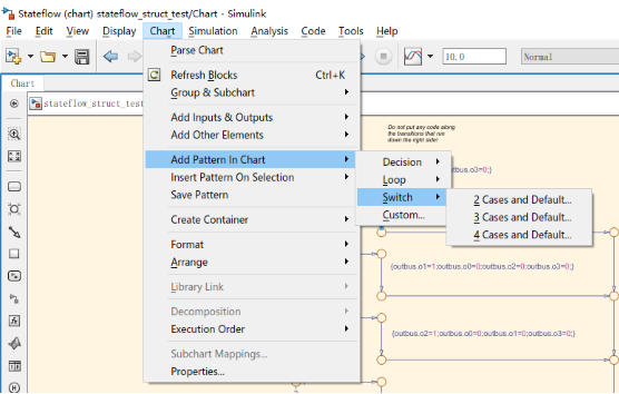 stateflow 结构体和流程图使用_stateflow switch-CSDN博客