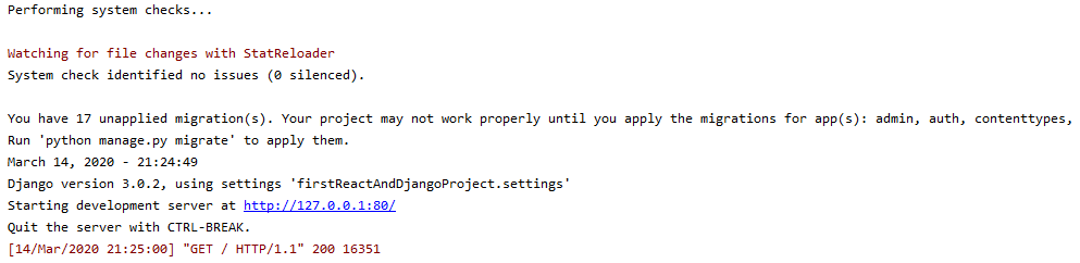 从零开始创建react+Django项目-CSDN博客