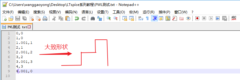 LTspice based tutorial -008.LTspice PWL settings - Programmer Sought