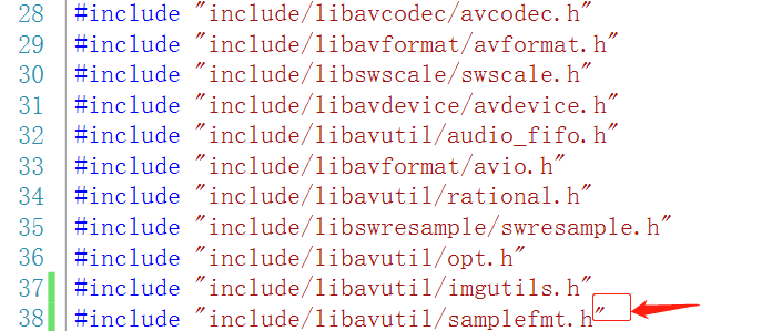 解决：fatal error C1083: 无法打开包括文件:“libavutil/samplefmt.h”: No such file or directory 的问题_无法打开 ...