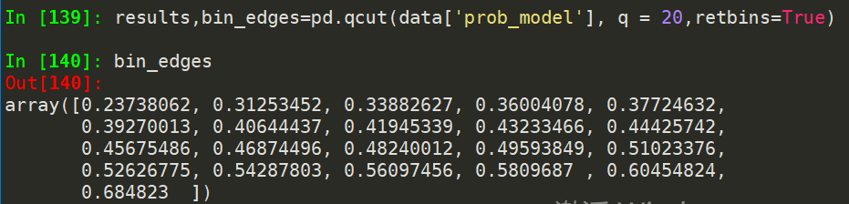 pd.qcut()怎样返回切分点？_qcut返回切点-CSDN博客