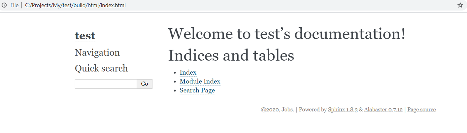 使用Sphinx搭建本地(window)文档并把它部署到网上(github)-本地搭建(1)_sphinx怎么部署-CSDN博客