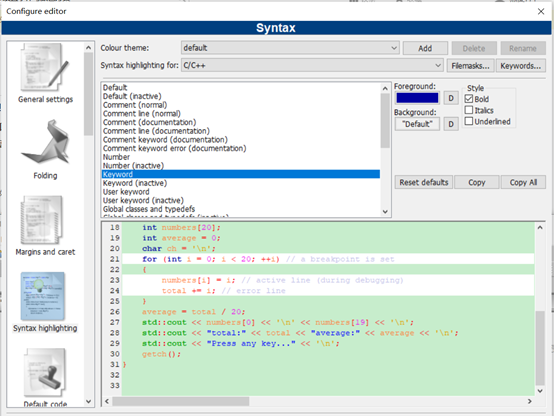 CodeBlocks的主题和字体设置_codeblocks字体背景配置-CSDN博客