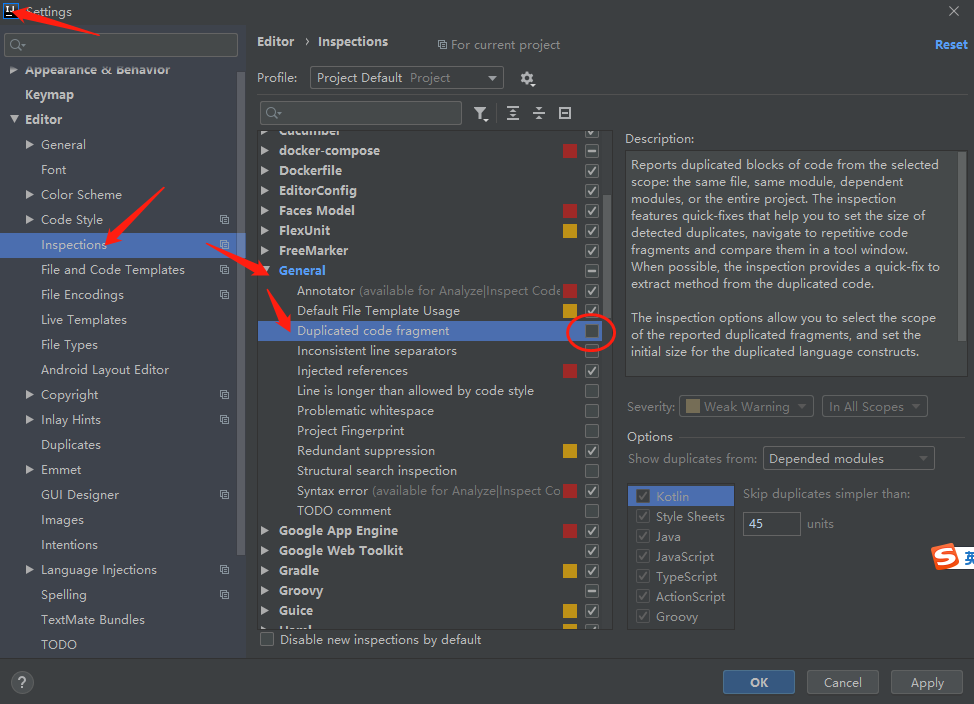 IDEA编写spring-boot 项目复制一段代码出现 Duplicated code fragment (8 lines long)解决方法-CSDN博客