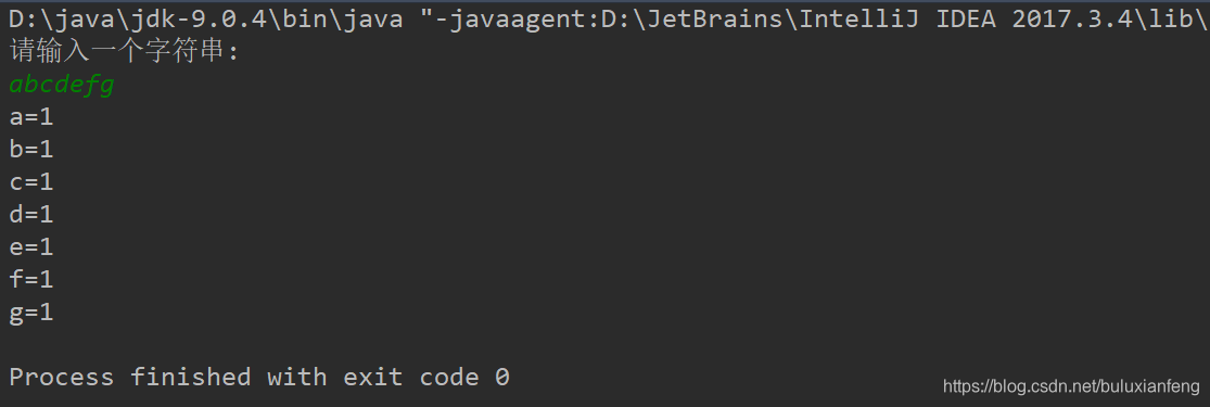 Java实现统计字符串中每个字符个数java统计各种字符个数 Csdn博客