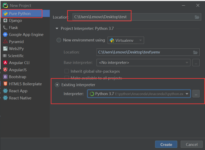 最详细的Pycharm使用Anaconda创建项目教程_python+ancona如何创建项目-CSDN博客