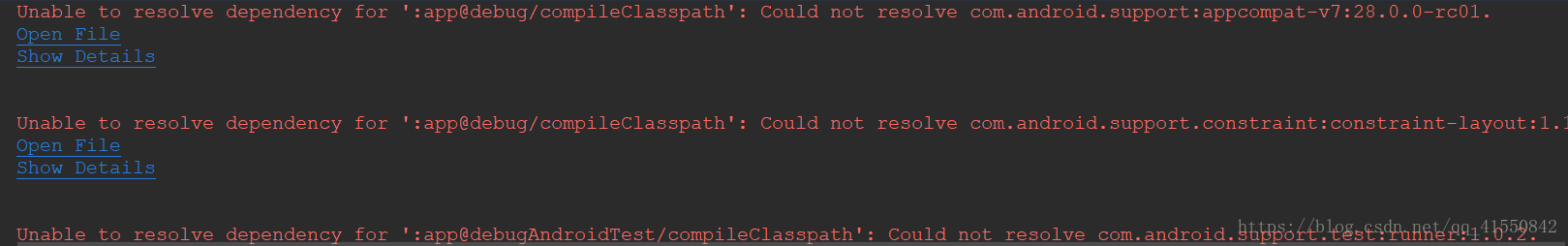 这样解决Unable to resolve dependency for ':app@debug/compileClasspath' could not resolve com.android ...