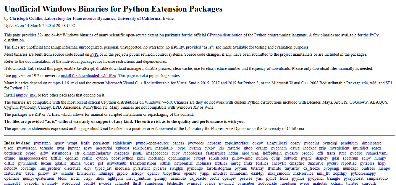 整理几个python常用的库下载地址_python库下载网站-CSDN博客