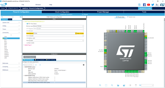 STM32 FSMC 通信时序验证记录_psram验证-CSDN博客