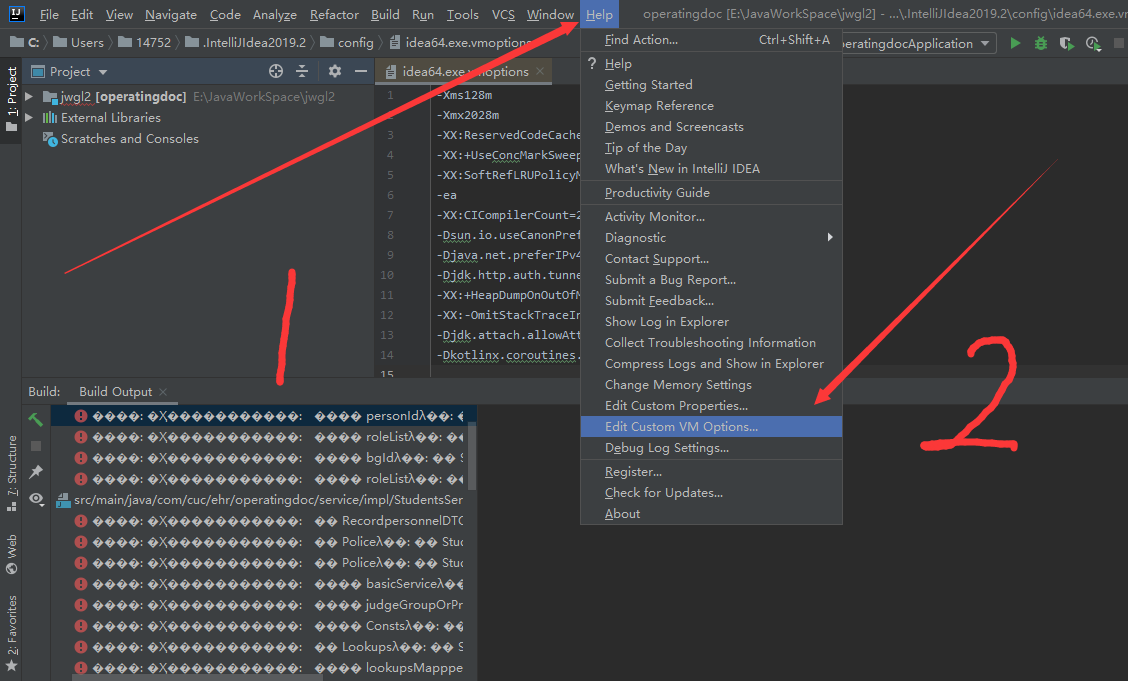 IDEA编译乱码 Build Output提示信息乱码 方块_idea build output报错-CSDN博客