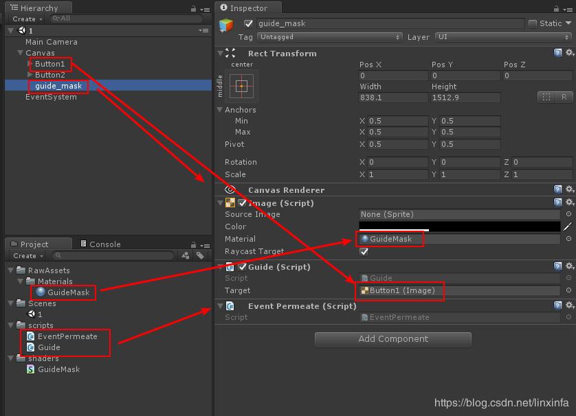 UGUI学习篇: 新手引导镂空遮罩与事件透传_ugui镂空-CSDN博客