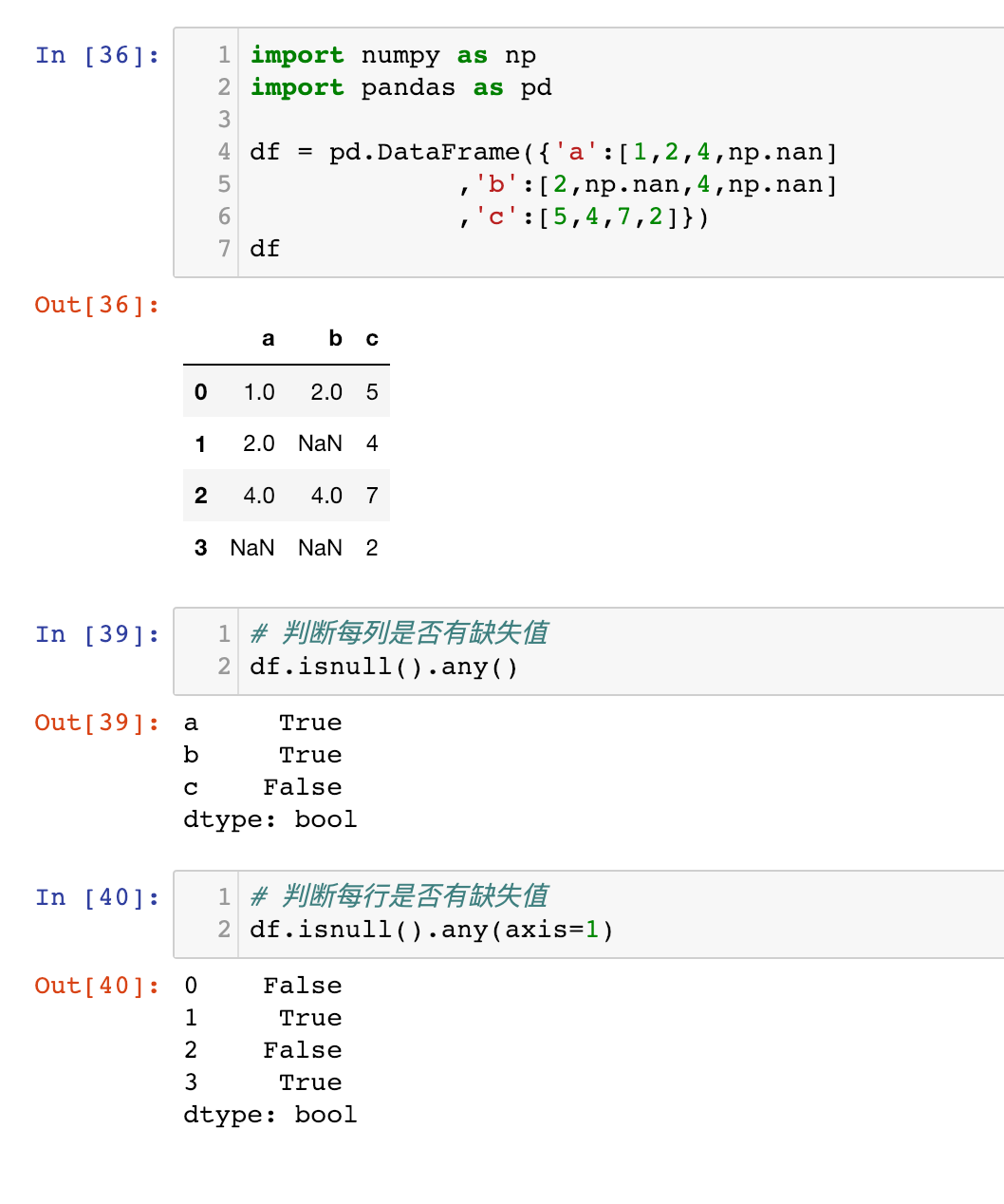 Pandas检查行、列是否有缺失值pandas检查缺失值 Csdn博客 