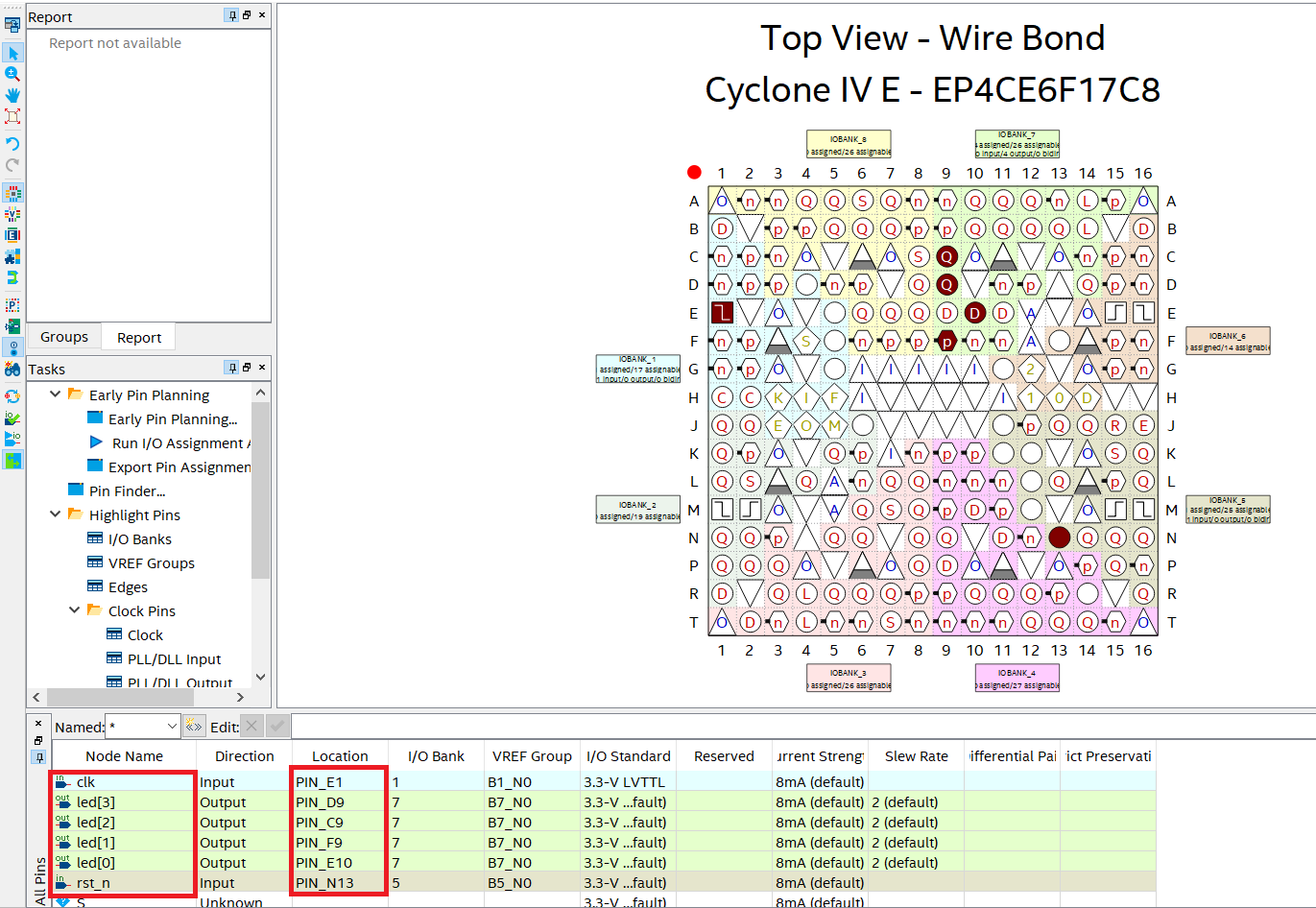 【FPGA——Cyclone Ⅳ学习笔记】一.LED流水灯（EP4CE6F17C8）_ep4ce617c8n电子表-CSDN博客