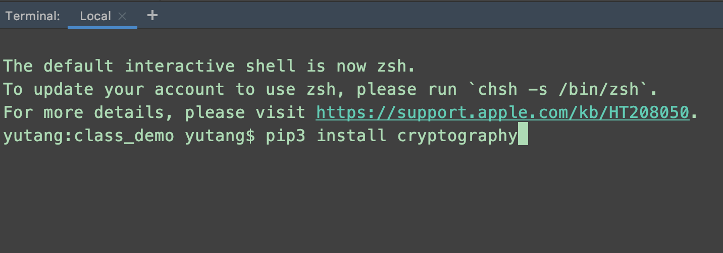mysql报错信息RuntimeError: cryptography is required for sha256_password or caching_sha2_password ...