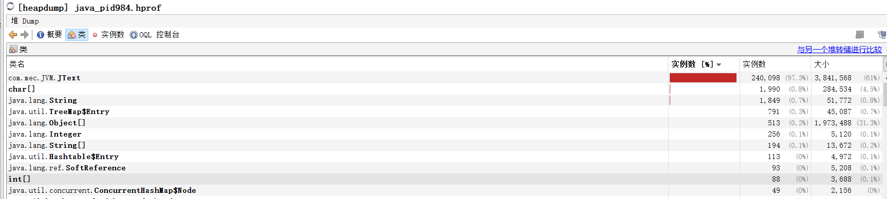 【JVM】jvisualvm和jconsole工具（堆，栈，元空间溢出分析）_java 元空间 分析工具-CSDN博客