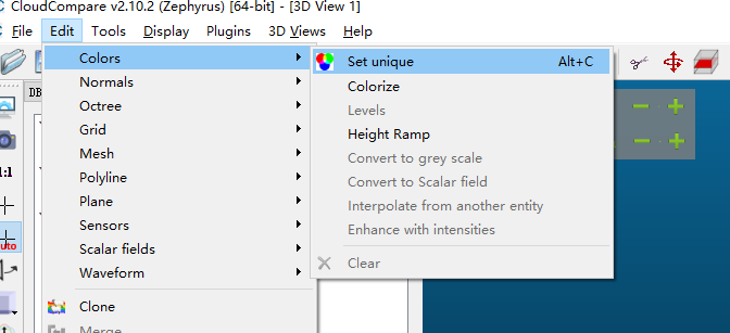 在CloudCompare中对点云添加颜色_机载点云赋色 dom-CSDN博客