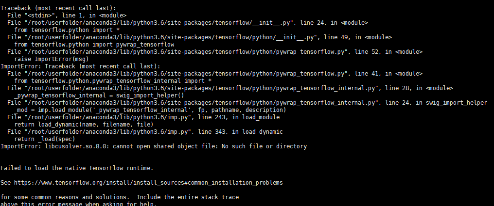 Importerror Libcusolverso80 Cannot Open Shared Object File No Such File Or Directory Csdn博客