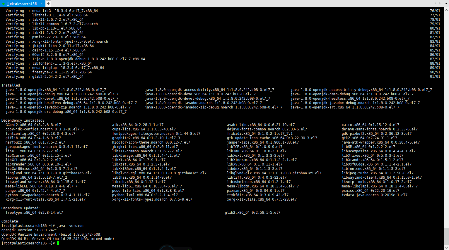 CentOS7.x安装ElasticSearch7.3.0（单机版）_es7.3单机部署设置用户-CSDN博客