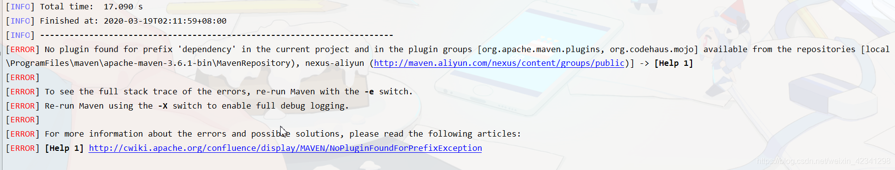 No Plugin Found For Prefix Dependency In The Current Project And In The Plugin Groups Csdn博客