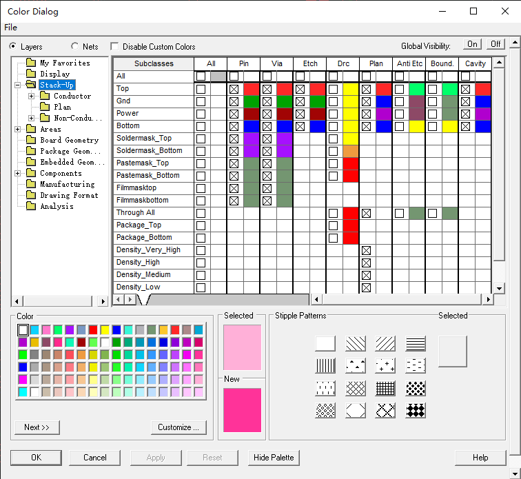 allegro 06_B 布线颜色设置_allegro 6层板 配色方案-CSDN博客