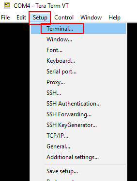 Tera Term (serial tool) permanent preservation font size and frame set ...