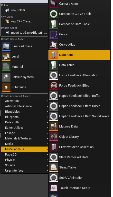 UE4学习记录：资源加载（一） ——DataAsset使用_ue data asset-CSDN博客