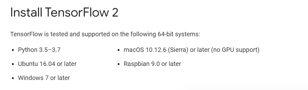 TensorFlow 2快速入门之安装与测试_tensorflow2 测试-CSDN博客
