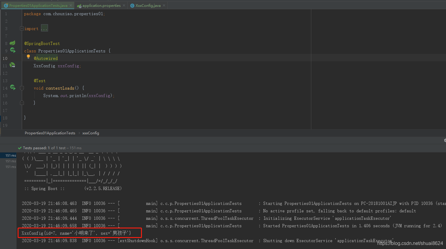 Springboot 01 Properties配置文件属性注入java类springboot Java类propertis Csdn博客 9831