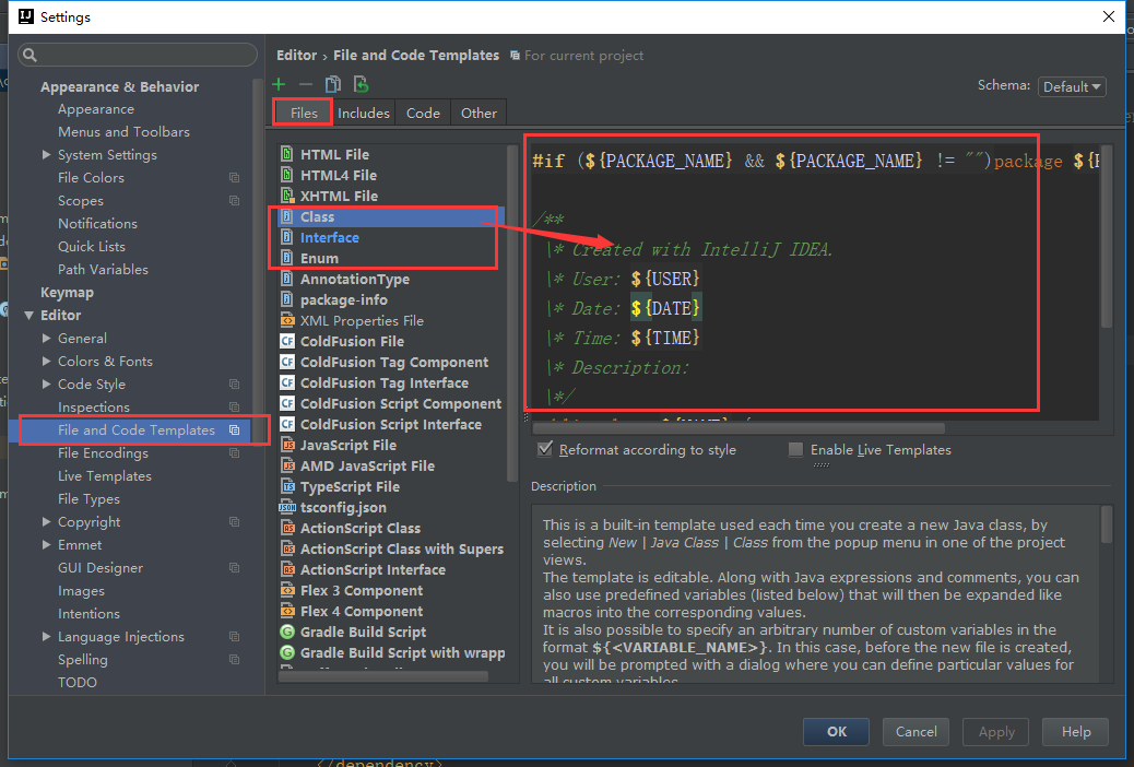 IDEA创建文件时如何自动生成头部文档注释（简单、实用）_idea中创建文件的头部提示-CSDN博客